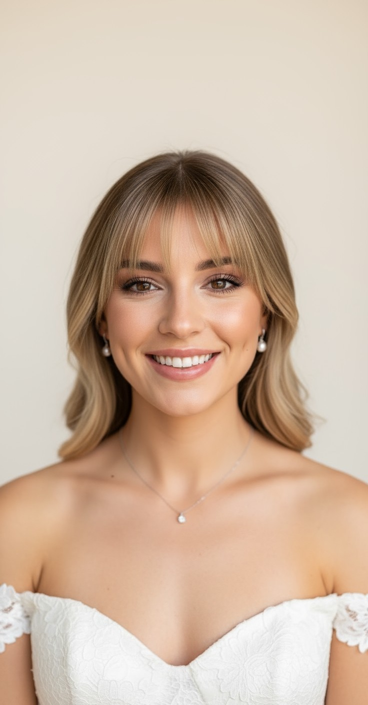 Perfect Fringe Bangs Wedding Styles | BrideLook AI