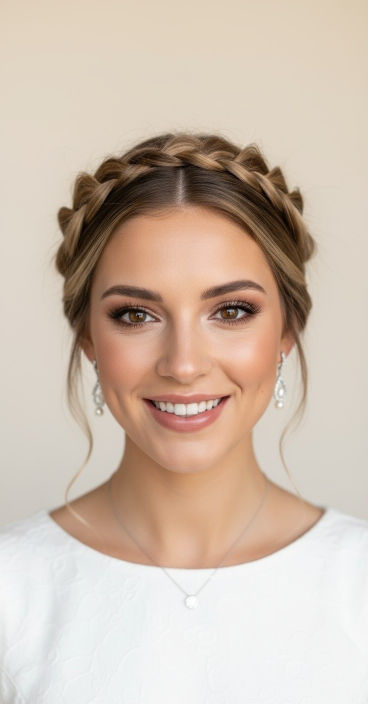 Perfect Milkmaid Braid Wedding Styles | BrideLook AI