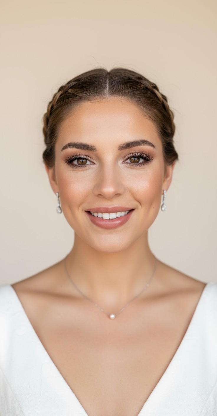 Stunning Triangle Braids Wedding Hair | BrideLook AI