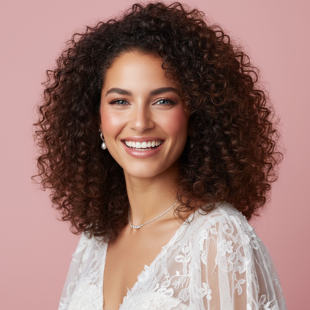 Stunning Big Curls Wedding Hair 2025 | BrideLook AI